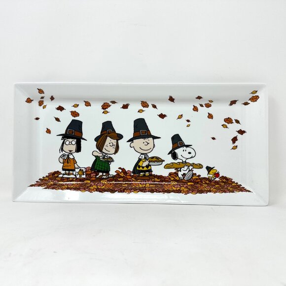 Peanuts | Dining | Peanuts Thanksgiving Platter Wsnoopy Peppermint ...